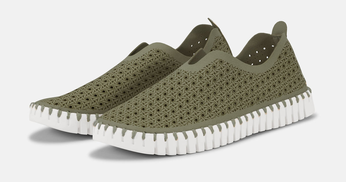 Tulip Sko - Army White